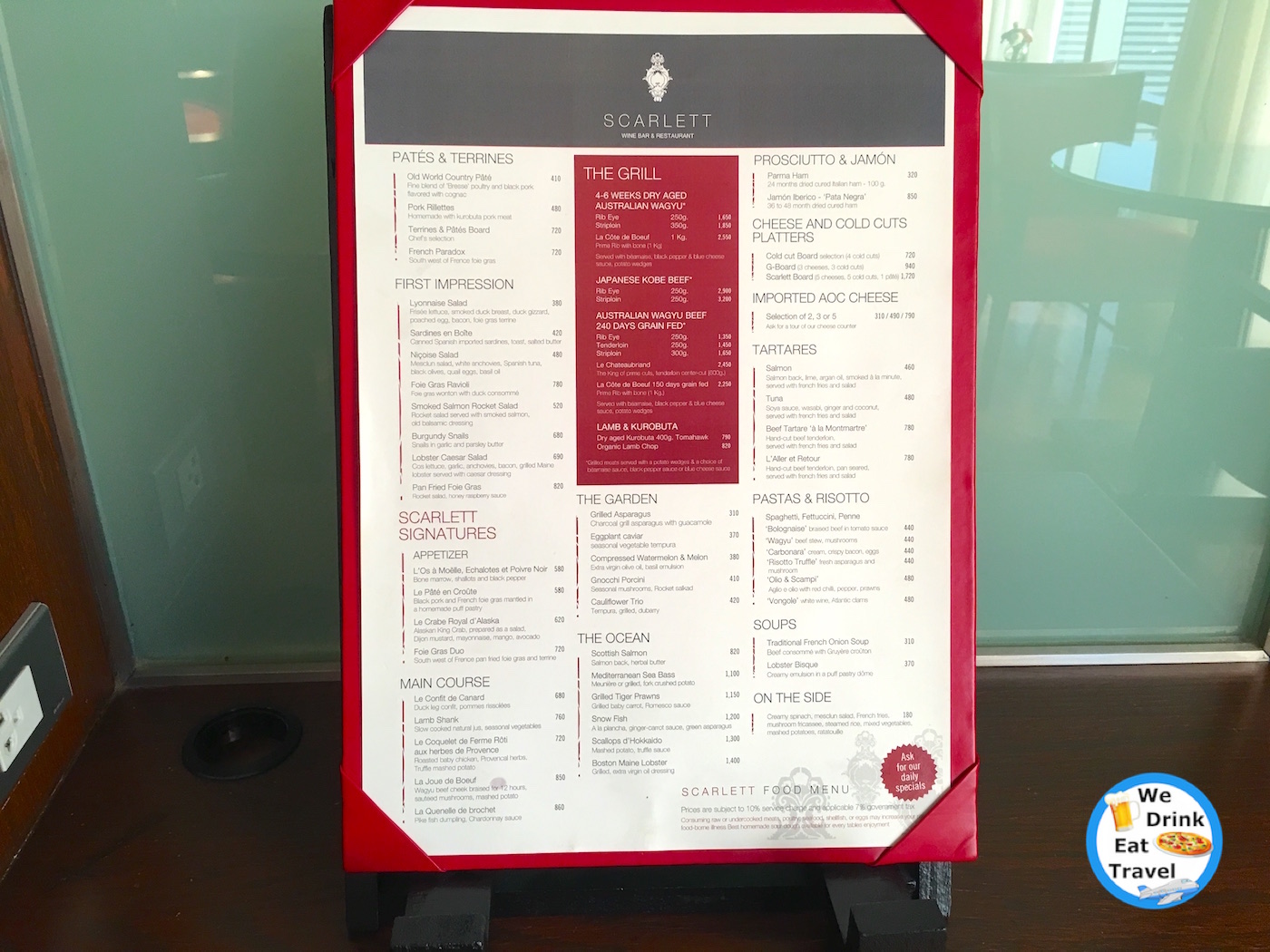 Scarlett Wine Bar & Restaurant Bangkok Menu at Xavier Kirkby blog