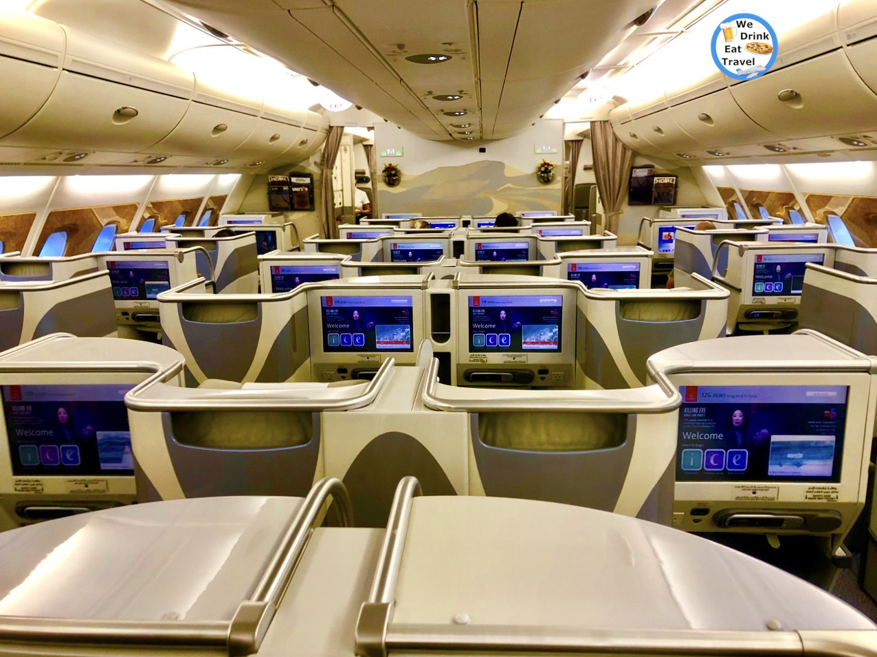 Our Emirates A380 Business Class Review From Hong Kong To Dubai - We ...